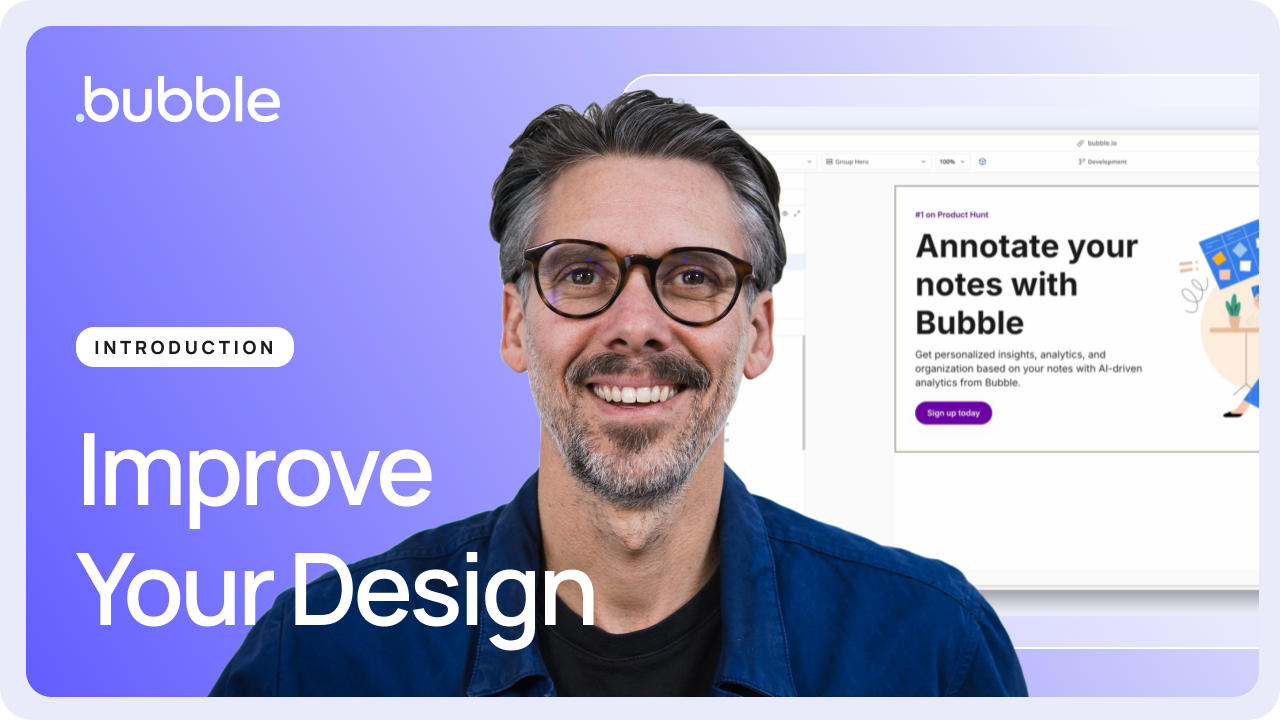 Section 2: Improve your design skills (Introduction) | Bubble